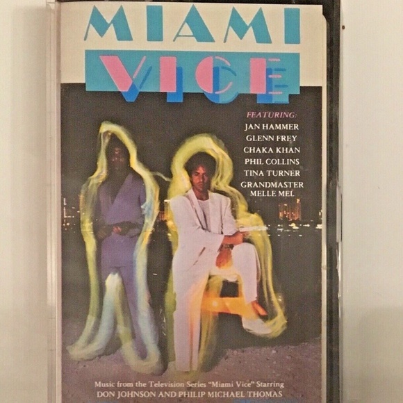Media | Miami Vice Music From Tv Show 1985 Cassette Don Johnson Phil Collins Glenn Frey | Poshmark